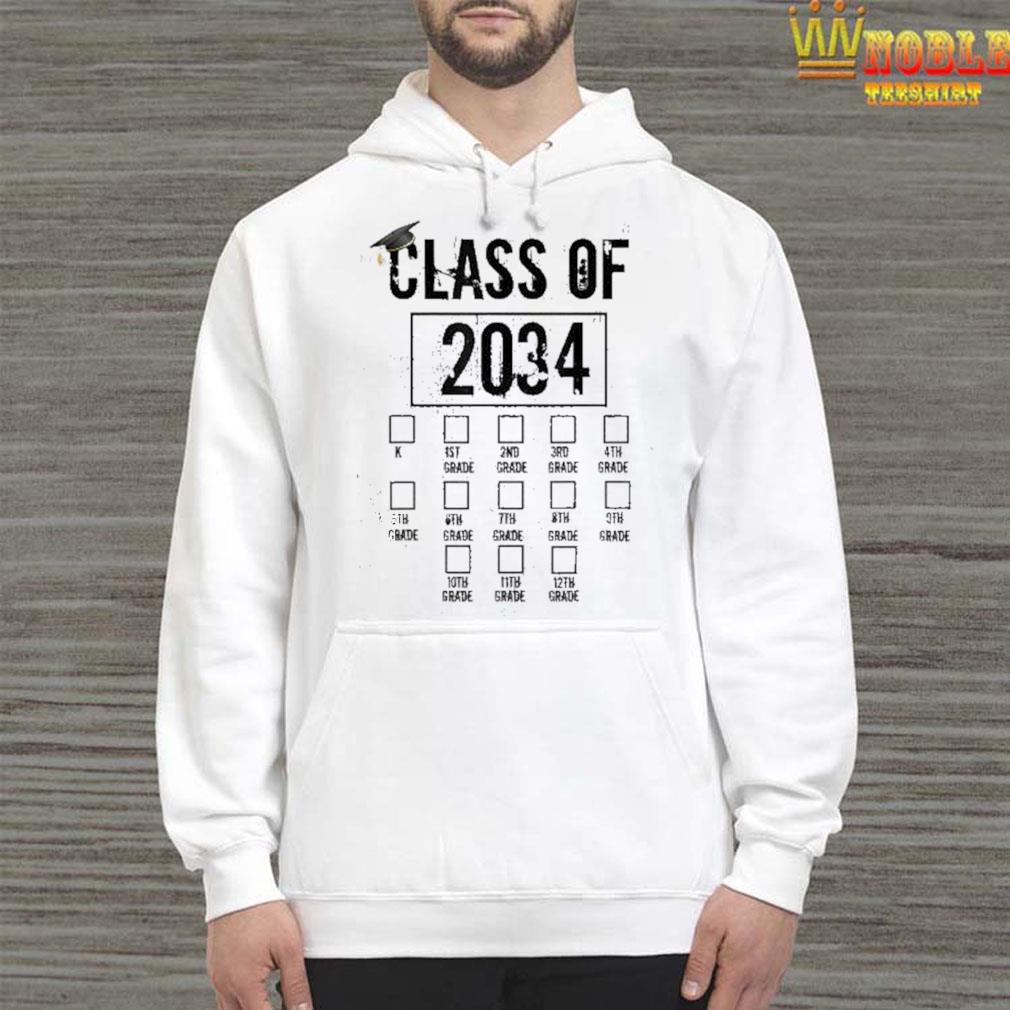 Best class of 2034 grow with me check mark first day of school shirt ...