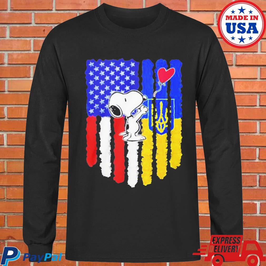 Official Snoopy stand with Ukraine America and Ukraine flag shirt ...