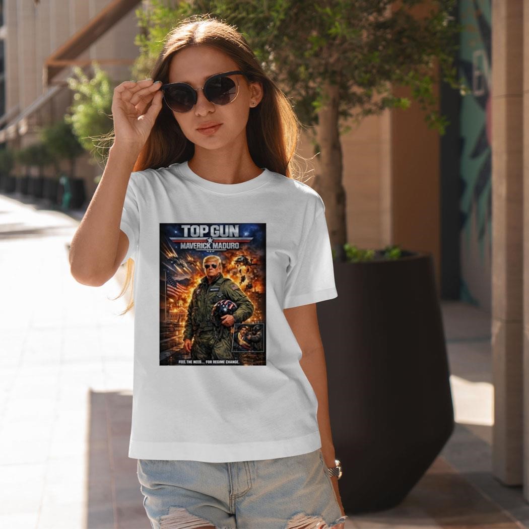 Official Top gun maverick maduro Donald Trump fighter jet T-shirt ...